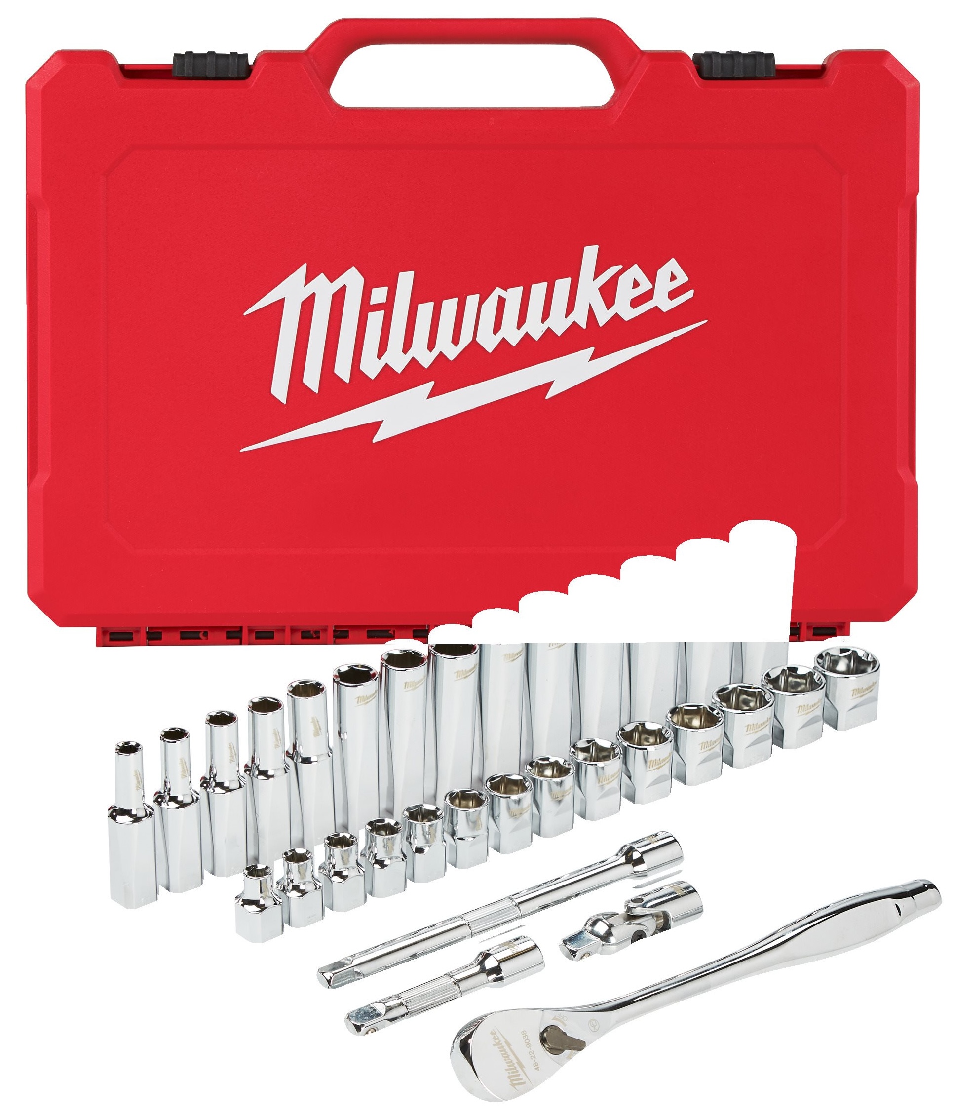 Купить Набор метрических головок Milwaukee 3/8 дюйма (32 предмета) по ...